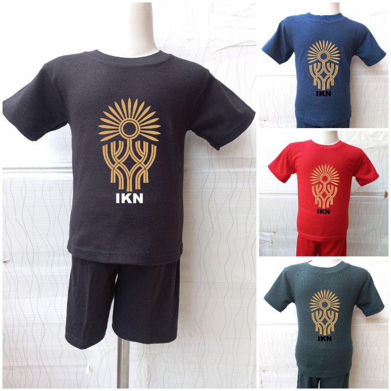 Dvstore - Boys' T-shirts with ikn nusantara Symbol Motifs / Boys ...