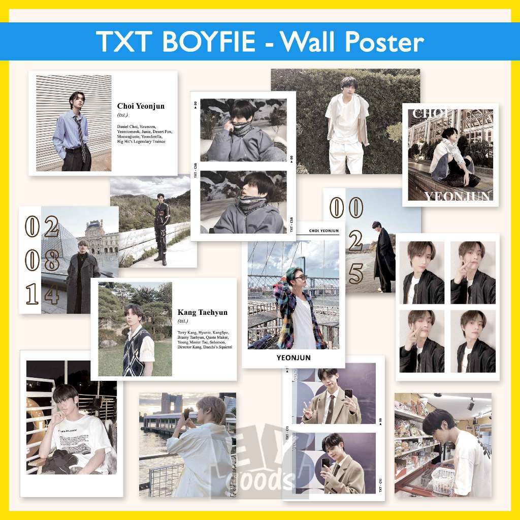 Wall Decor TXT Boyfriend Material MOA Tomorrow X Together Art print ...