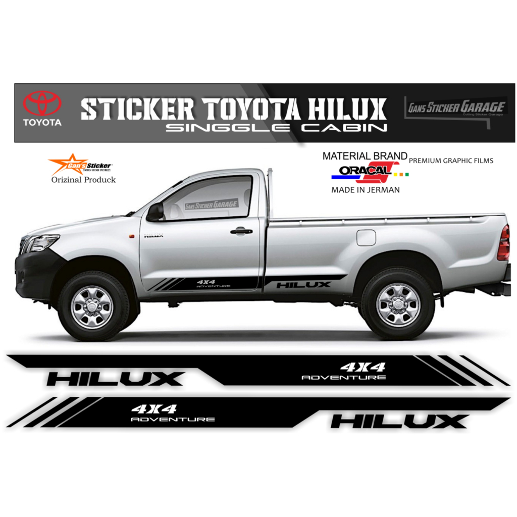 Hilux sticker cabin sticker toyota hilux 4x4 | Shopee Malaysia