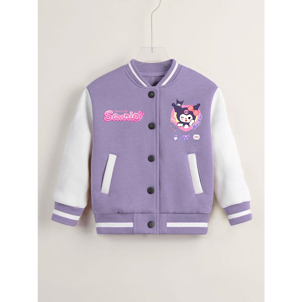 Varsity baseball Jackets For Girls Age 2-12 Years Old kuromi baseball ...