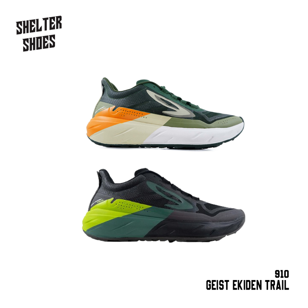 Nineten 910 GEIST EKIDEN TRAIL RUNNING SHOES RUN HIKING TRACKING DAILY ...