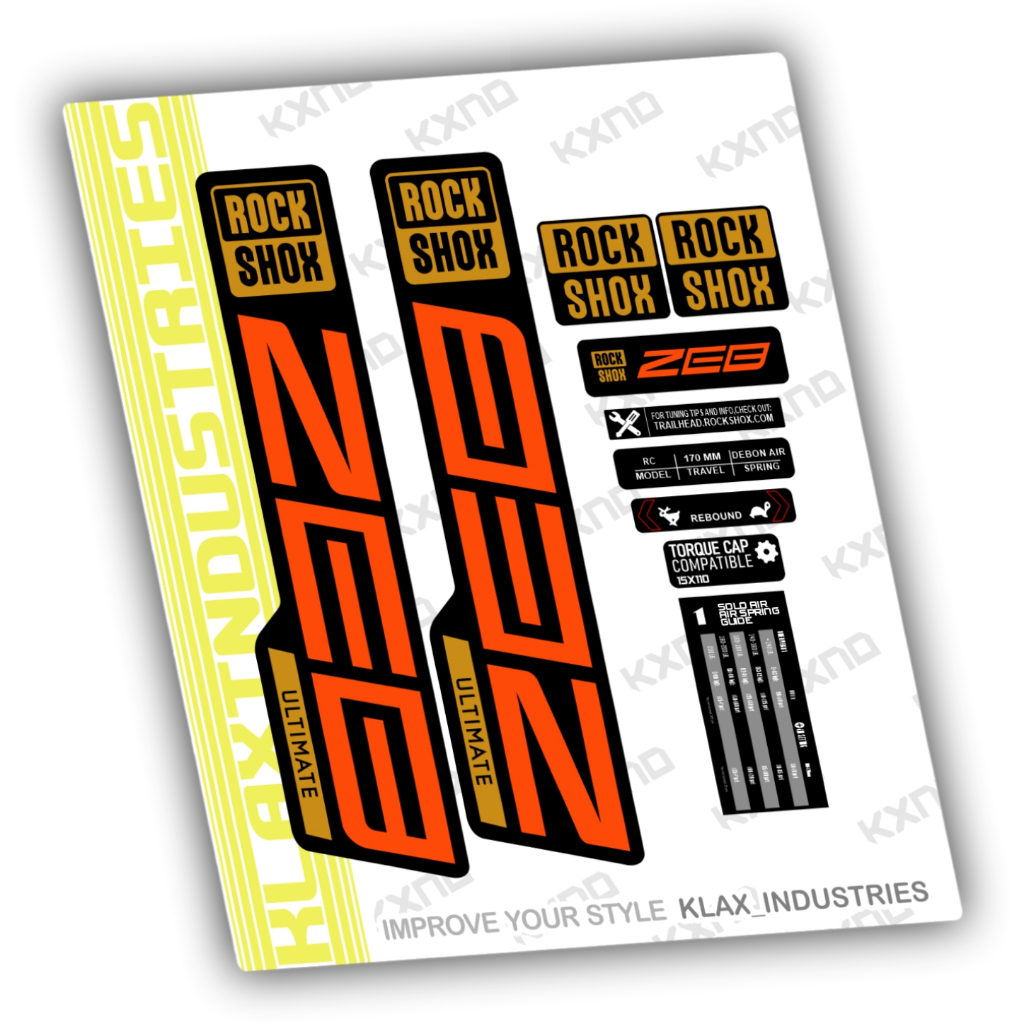 Rockshox ZEB ULTIMATE fork Decal 2021 - 2024 Klaten Bike Decal bicycle ... Rockshox ZEB ULTIMATE fork Decal 2021 - 2024 Klaten Bike Decal bicycle ...