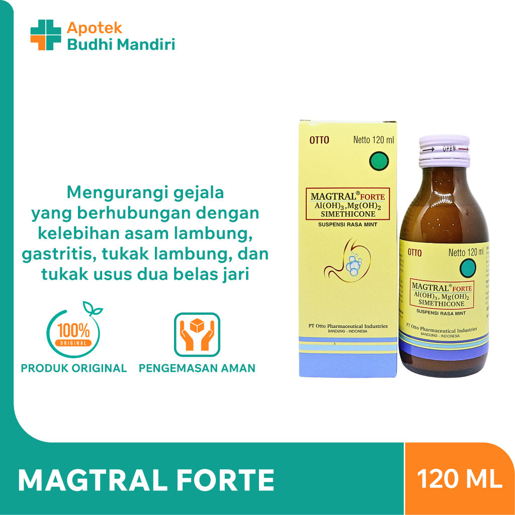 Magtral Forte Syrup 120ml - Overcoming Gastric Acid Symptoms | Shopee ...