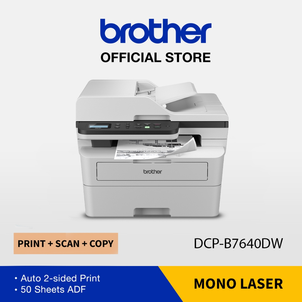 Brother DCP-B7640DW Mono Laser Multifunction Printer With Duplex, Wifi ...