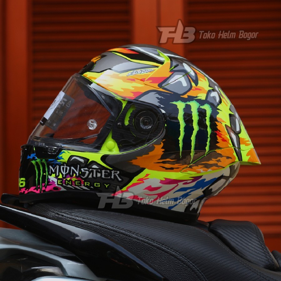 Rsv FFS21 Bezzecchi repaint FULL FACE Helmet | Shopee Malaysia