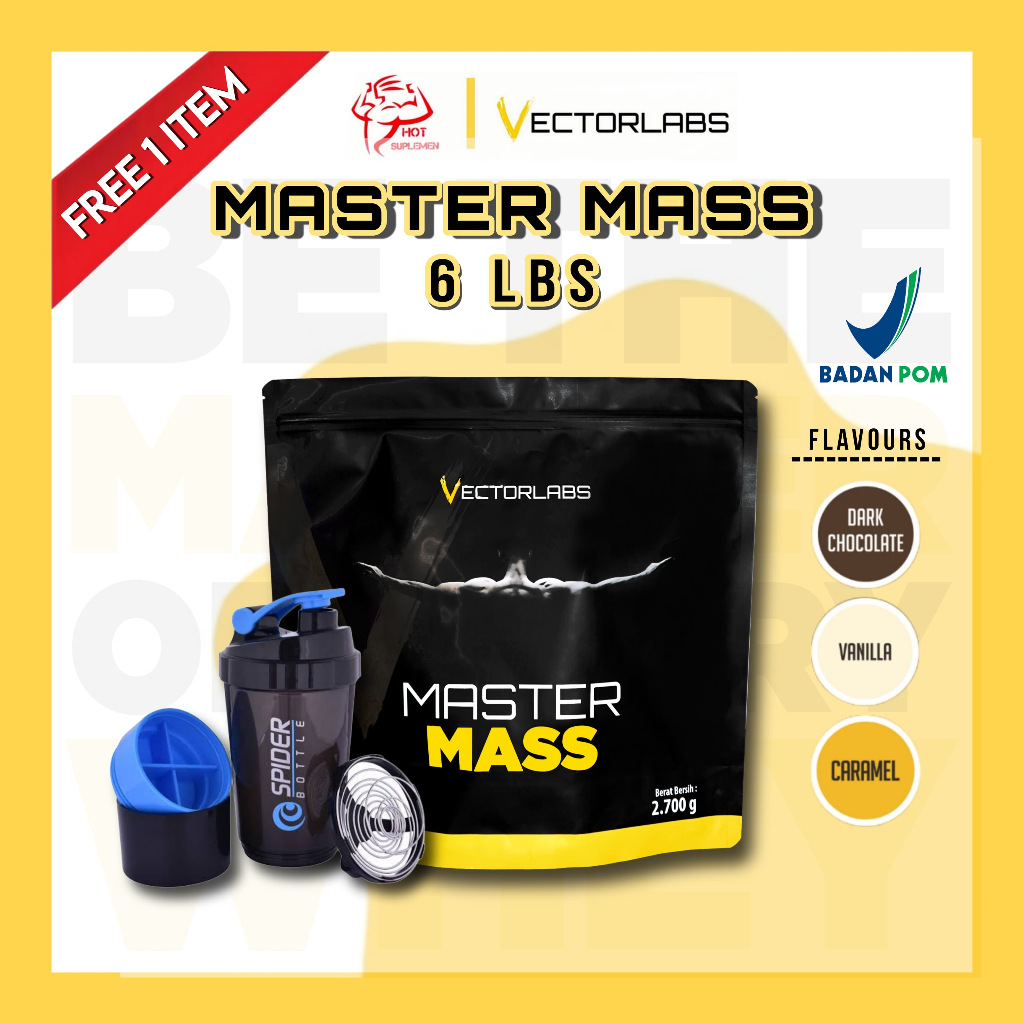 Vectorlabs Master Mass 6 Lbs Gainer Milk Weight Gain BPOM | Shopee Malaysia
