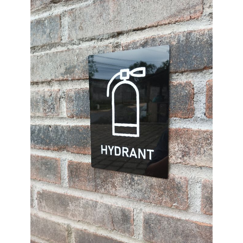 Acrylic signage/hydrant | Shopee Malaysia
