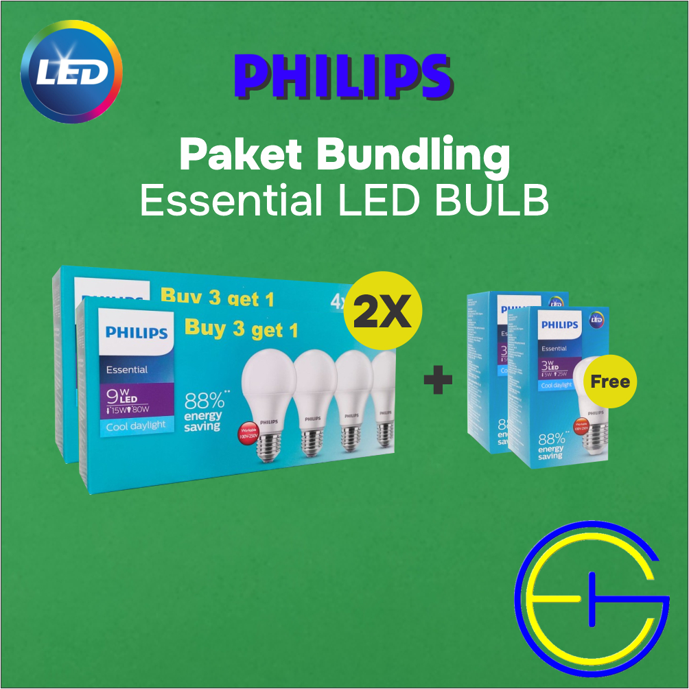 Package of 2x Multipack 9W E27 Philips Free LED Bulbs 2pcs | Shopee ...