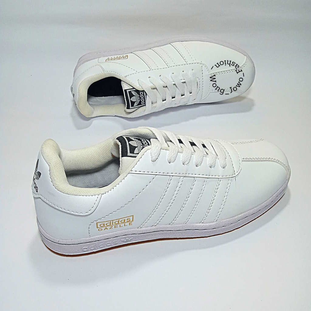 PUTIH Plain White Full White Shoes, adidas White Shoes For Men School ...