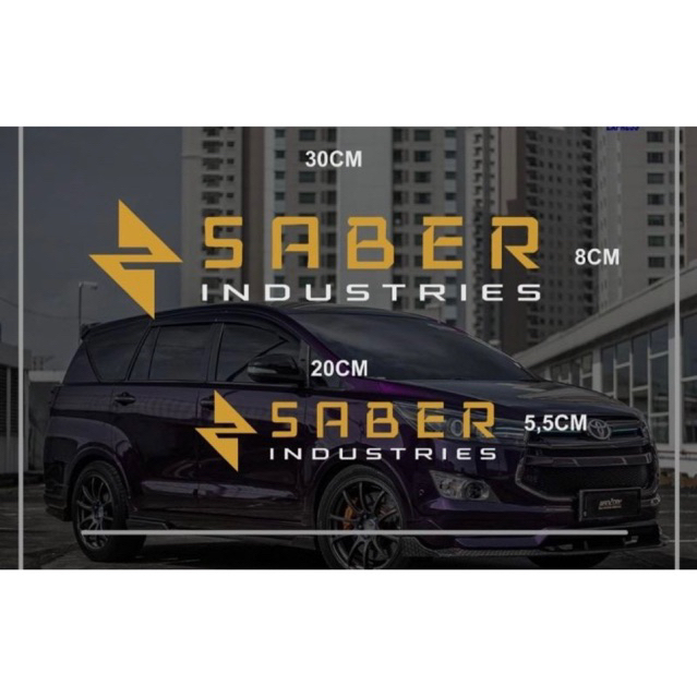 Saber INDUSTRIES Sticks | Cutting Sticker | Saber | Shopee Malaysia