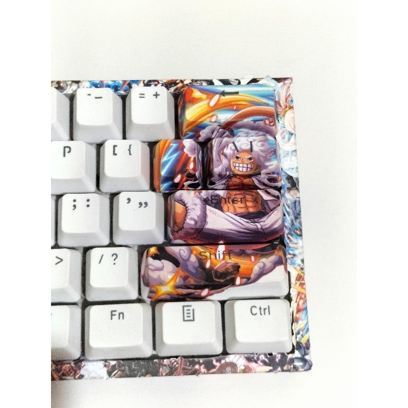 Side Keycaps One Piece Luffy Gear 5 Mechanical Keyboard | Shopee Malaysia