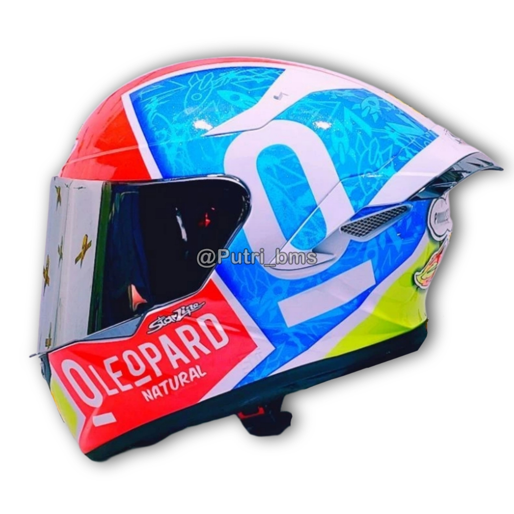 Kbr TT Course Full Face Motorcycle Helmet Missano Motif Handsome ...