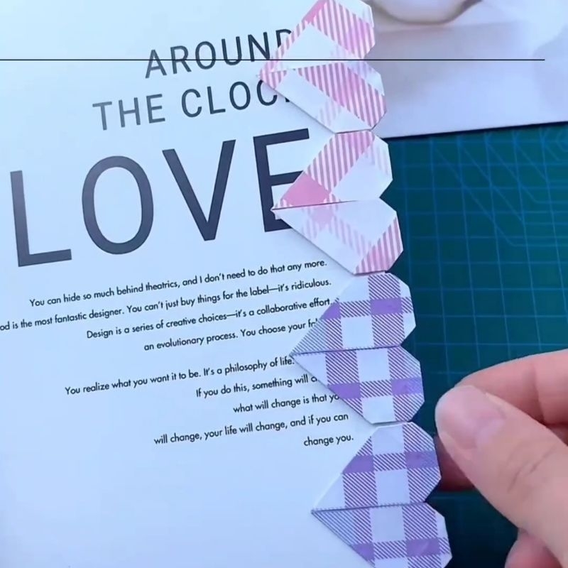 Origami Heart Bookmark | Shopee Malaysia