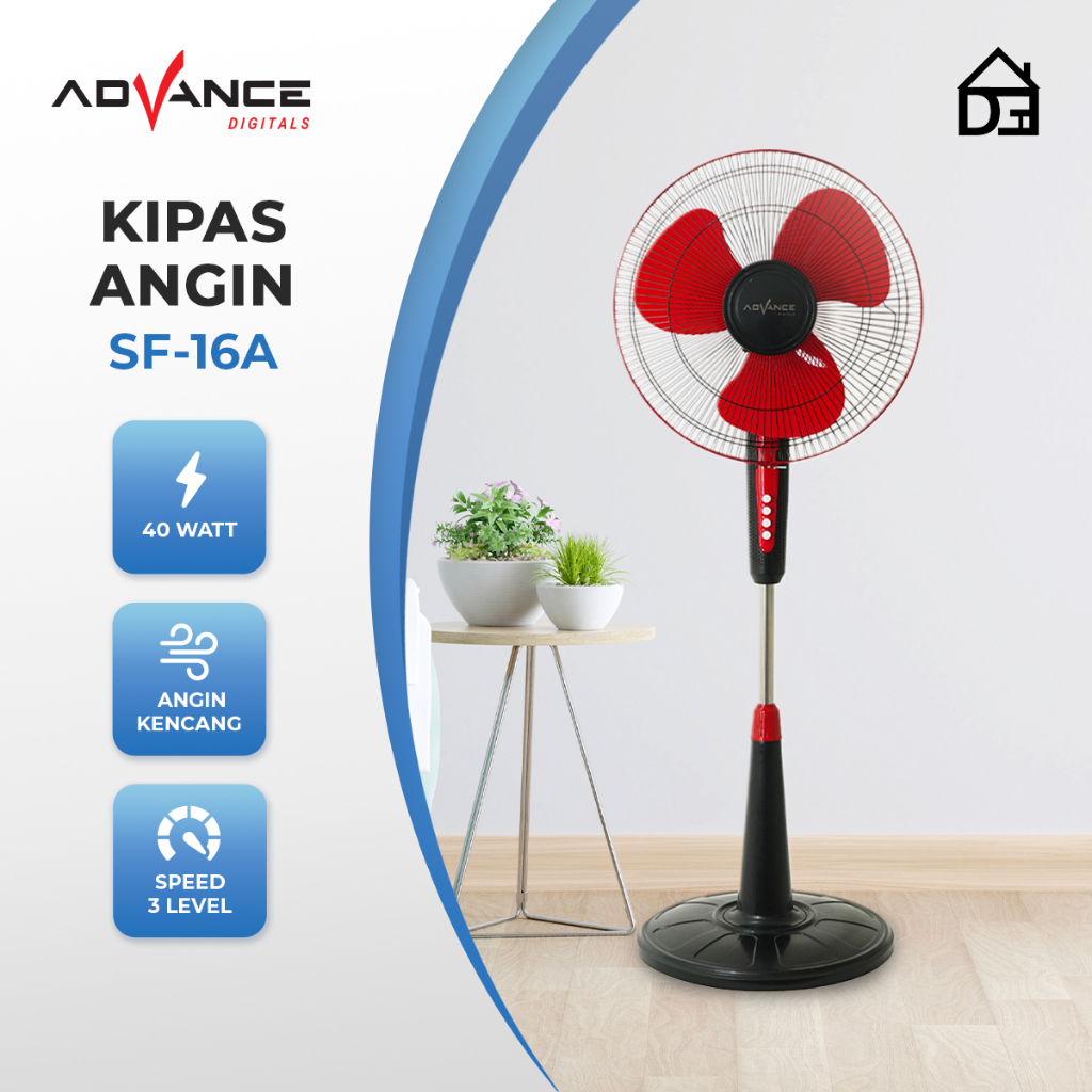 Advance standing fan Stand fan 16 inch sitting fan Table fan standing ...