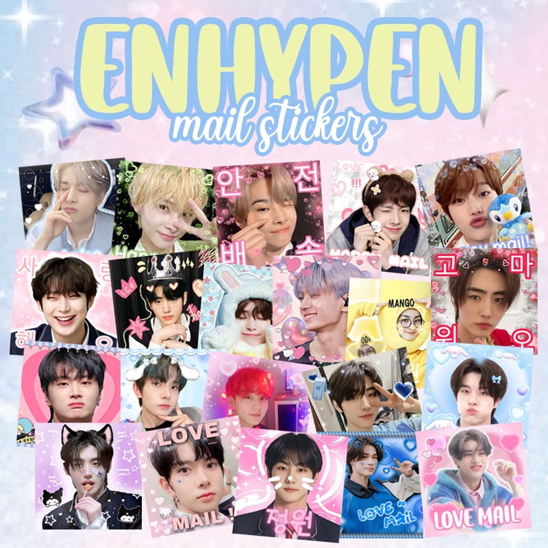 [100pcs] Enhypen Mail Sticker KPOP Deco Mailing Sticker | Shopee Malaysia