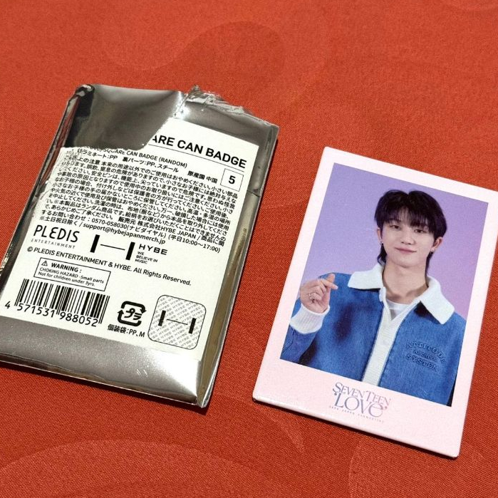 Love FANMEETING JAPAN SQUARE CAN BADGE PIN XU MINGHAO THE8 SEVENTEEN ...