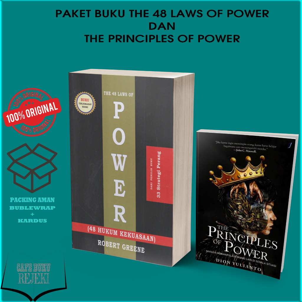 The 48 Laws Of Power And The Principles Of Power Book Packages | Shopee ...