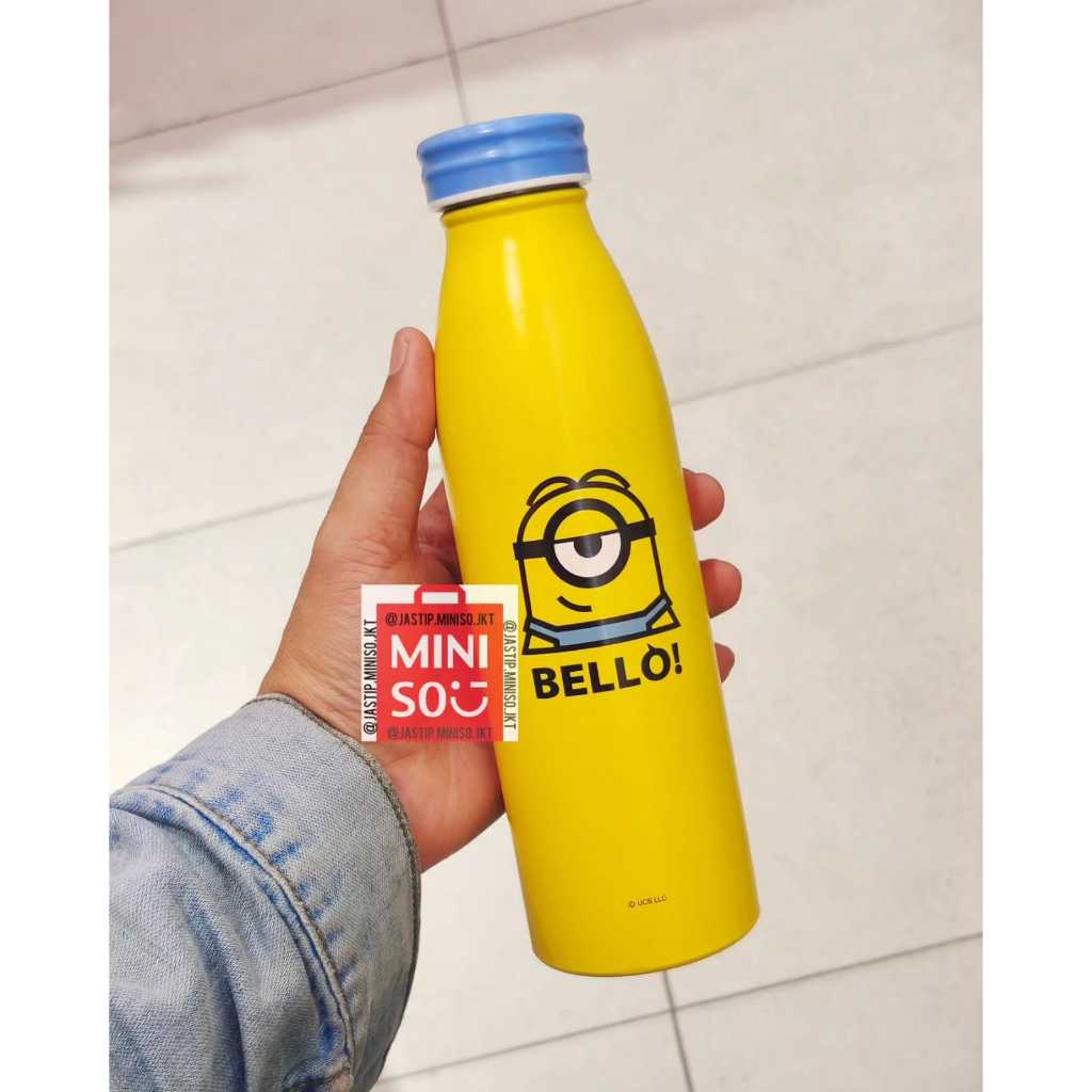 Miniso Stainless MINIONS Collection Drinking Bottle (500ml) | Shopee ...