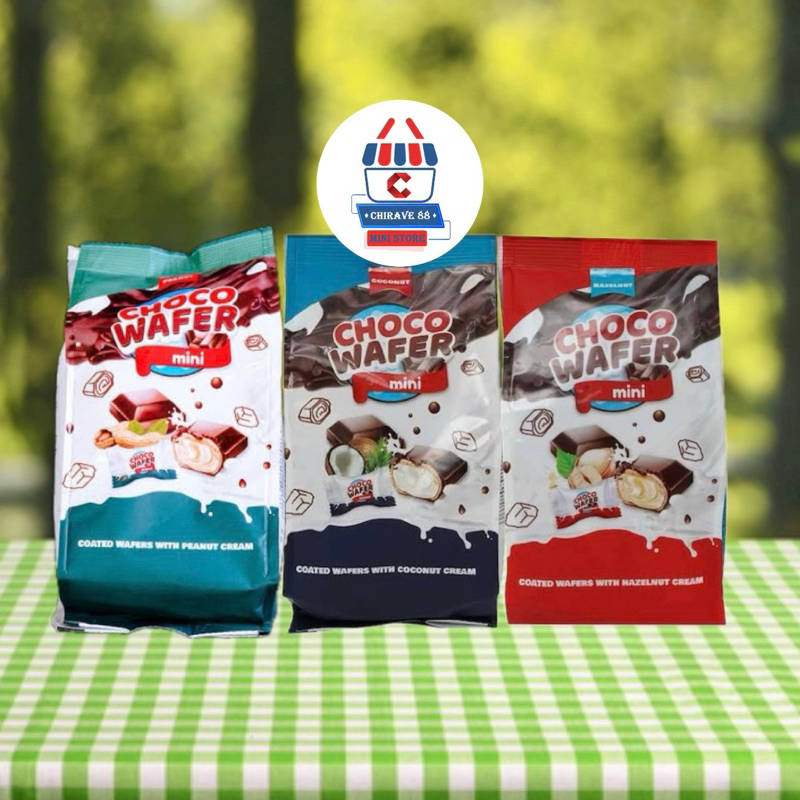 Anl Choco Wafer Mini - Coated Wafer with Coconut Peanut Hazelnut Cream ...