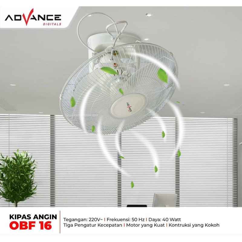 Advance OBF-16 ORBIT FAN 16inch/AUTO FAN 16IN/rotating Ceiling Roof FAN ...