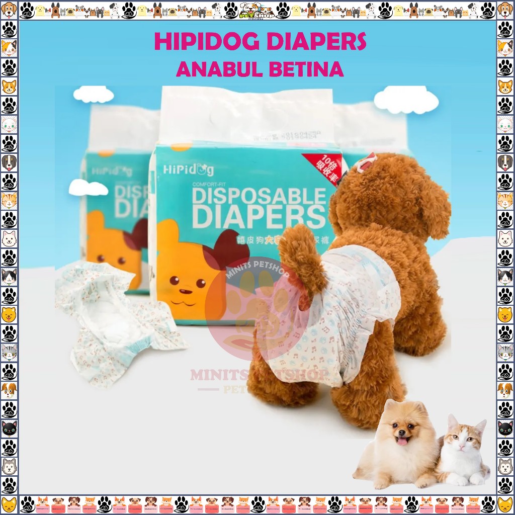 Minits | Hipidog diapers female per pack, per pack of diapers, pampers ...