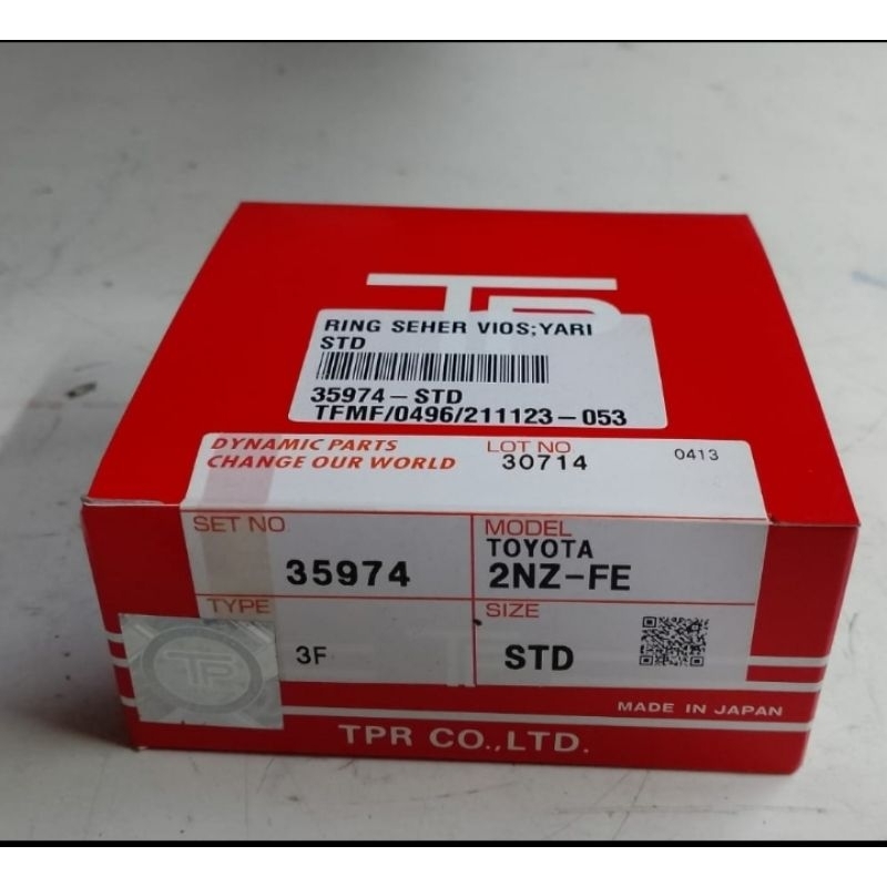 Toyota Vios Yaris STD 1NZ 2NZ TP Japan Piston Ring | Shopee Malaysia