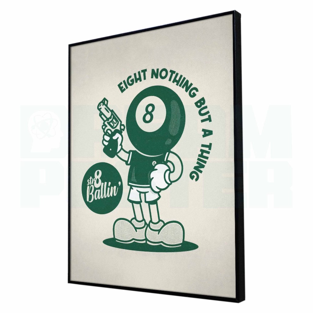 [Poster+Frameblock] Stussy Eight Ball Poster A3 Size 30x40 cm ...