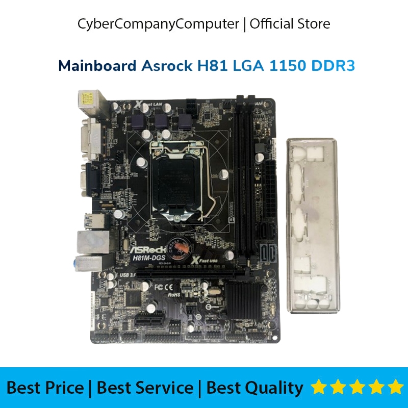 Mainboard H81 Intel ASRock H81M-DGS/H81M-HDS LGA 1150 DDR3 Support Gen ...