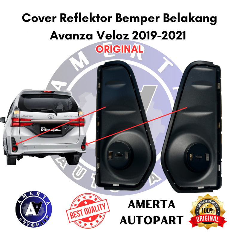 ORIGINAL 2019-2021 Avanza Veloz Rear Bumper Reflector Cover | Shopee ...