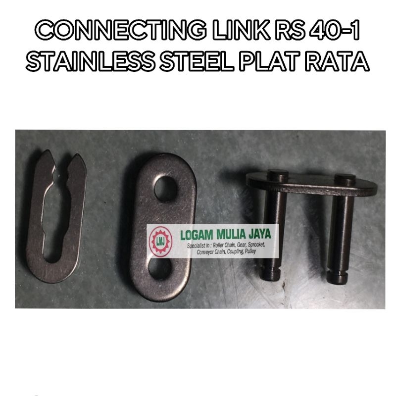 Connecting LINK RS 40-1 STAINLESS STEEL FLAT PLATE CHAIN CONNECTION 40 ...