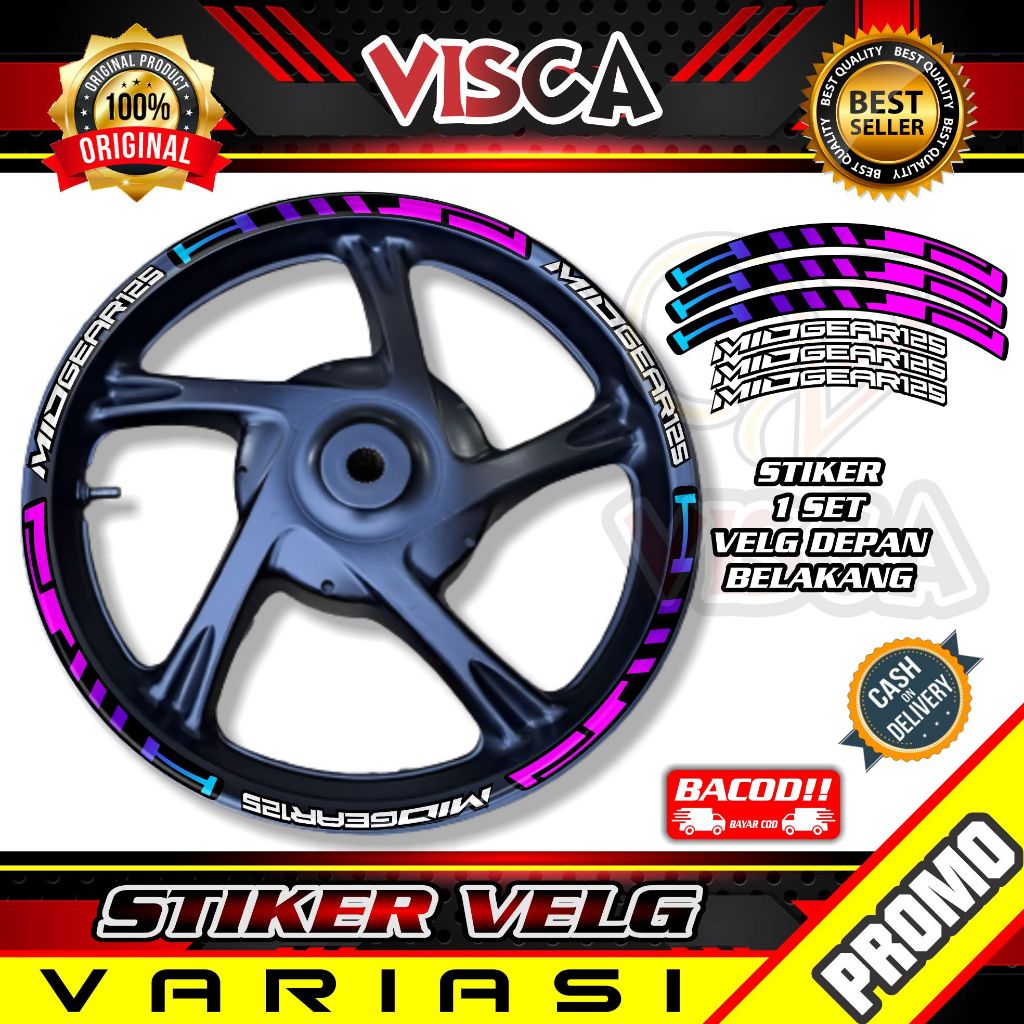 Rim Sticker - Velk Sticker - Rim Cutting Sticker - Mio Gear Hitech ...