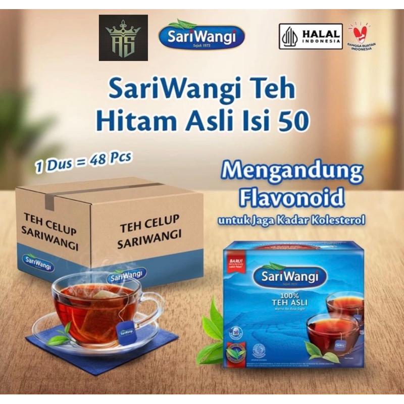 Sariwangi Original Black Tea Contains 50 Bags (Contains 24) | Shopee ...