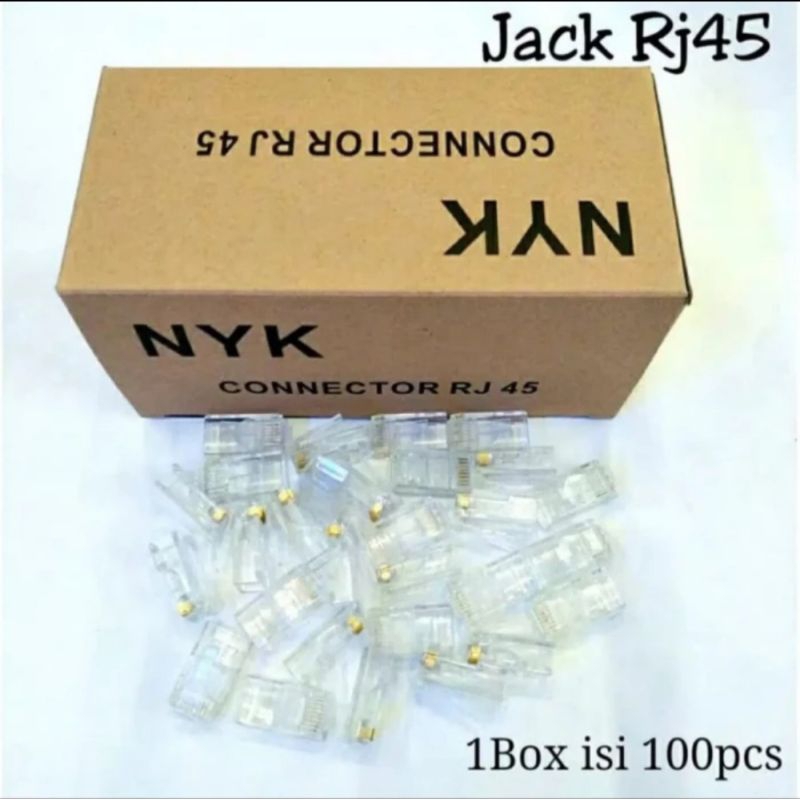 Rj45 CAT 5 PACK LAN CONNECTOR | Shopee Malaysia