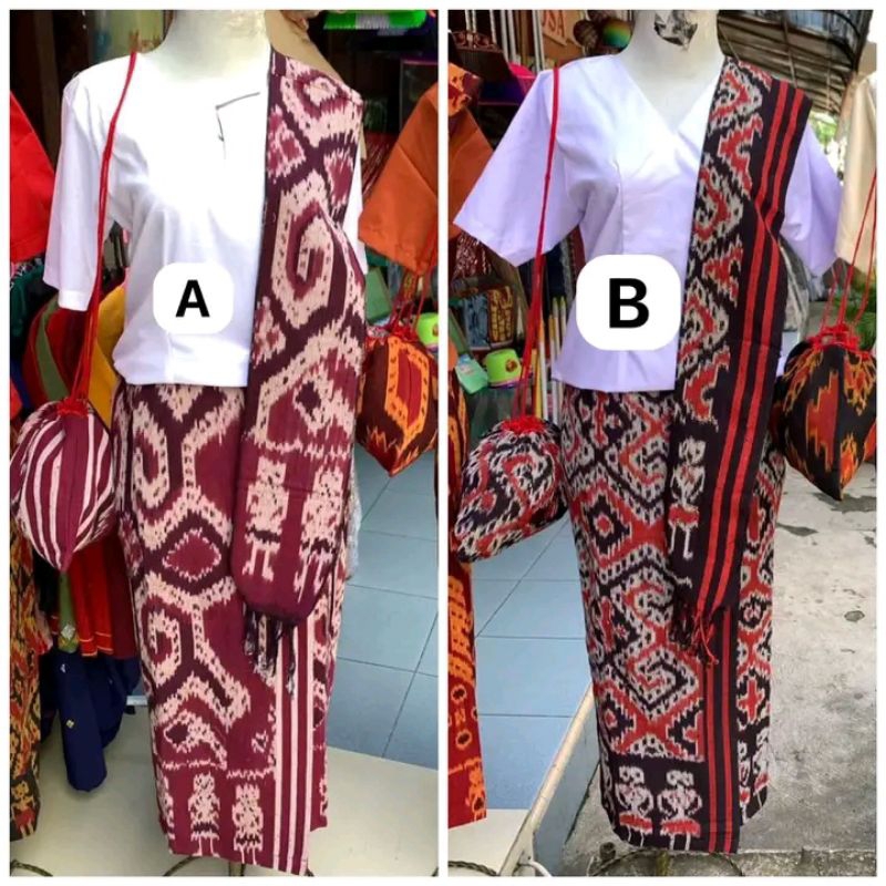Toraja Women's Clothes set - toraja Traditional Clothes+Shawl - blanket ...