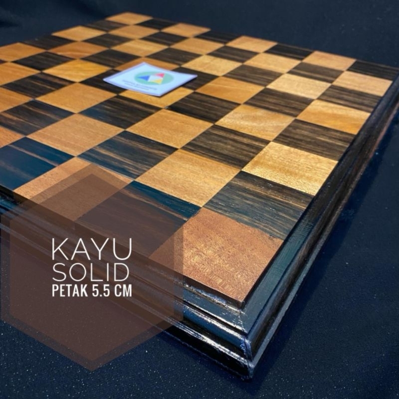 STANDARD PERCASI CHESS BOARD NON-FOLDING SOLID ORIGINAL COLOR SPECIAL ...