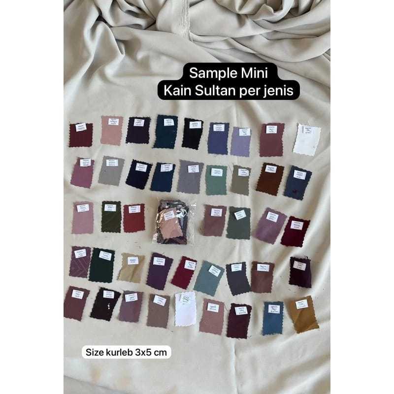 Sultan FABRIC MINI SAMPLE - ALL COLORS | Shopee Malaysia