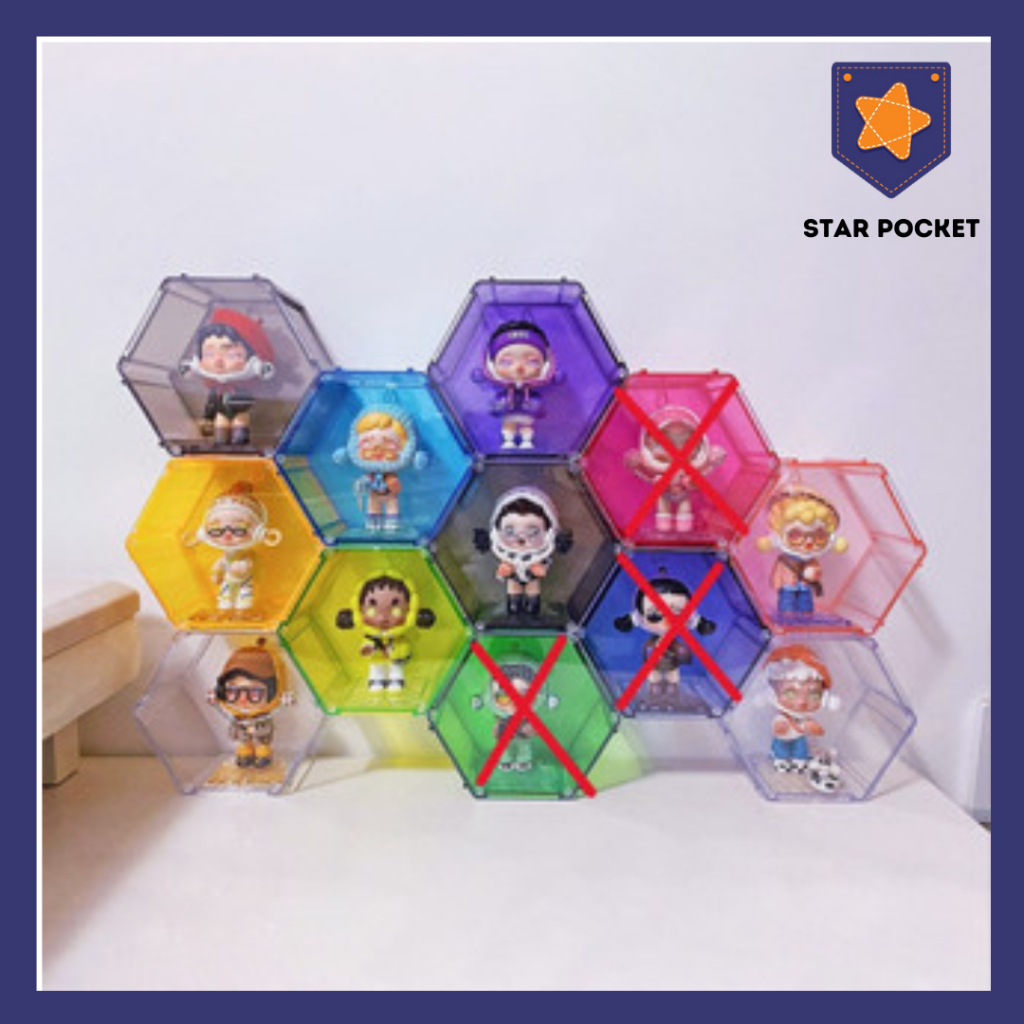 Hexagonal SHAPED FIGURE STORAGE BOX | Hexagonal DISPLAY | Shopee Malaysia