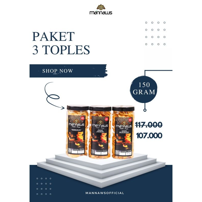 Save 3 Jars Package | Manna wa salwa premium Potato Chips | Mannaws ...
