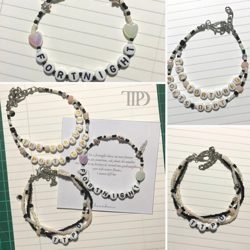 The Tortured Poets Department Era Friendship Bracelet | Ttpd Era ...