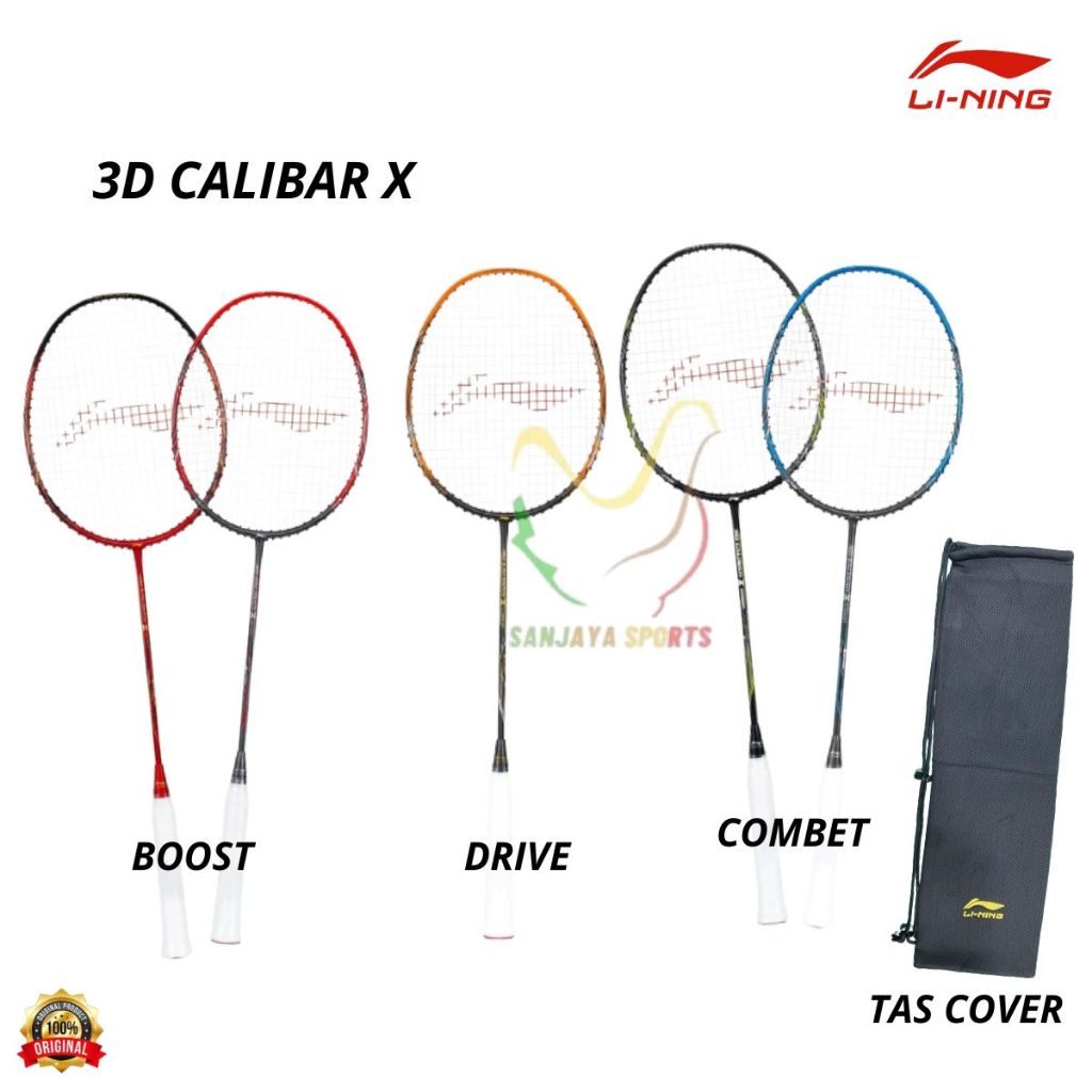ORIGINAL LINING 3D CALIBAR X BOOST COMBAT DRIVE RACKET | Shopee Malaysia