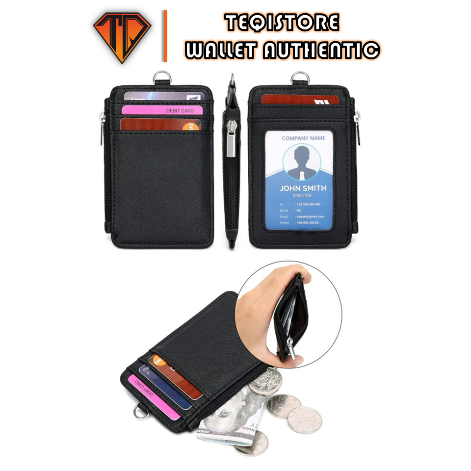 GANTUNGAN Wallet Name Hanger Id card Holder Office Identity card 5 Slot ...