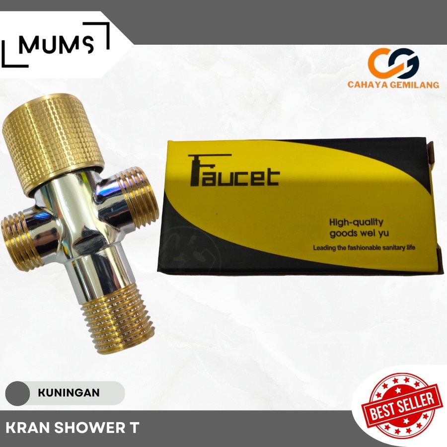 Stop Faucet Wc Model Branch T Round Crown 1/ 2" Inch Stainless Brass ...