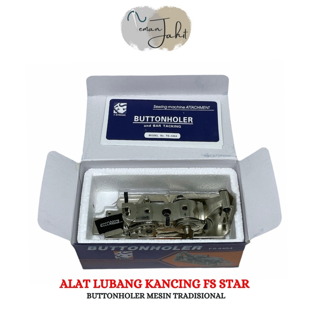 MESIN Button Hole Tool FS4454 Traditional Sewing Machine/ Buttonholer ...