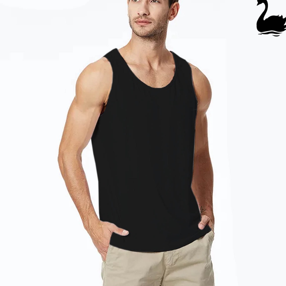 HITAM Ready Swan SHOGUNAVO Men's Singlet Shirt Swan Brand Type Premium ...