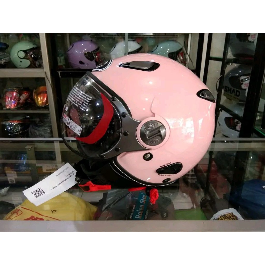 Original KYT ELSICO LIGHT PEACH HELMET ORIGINAL RETRO HELM KYT ELSICO ...