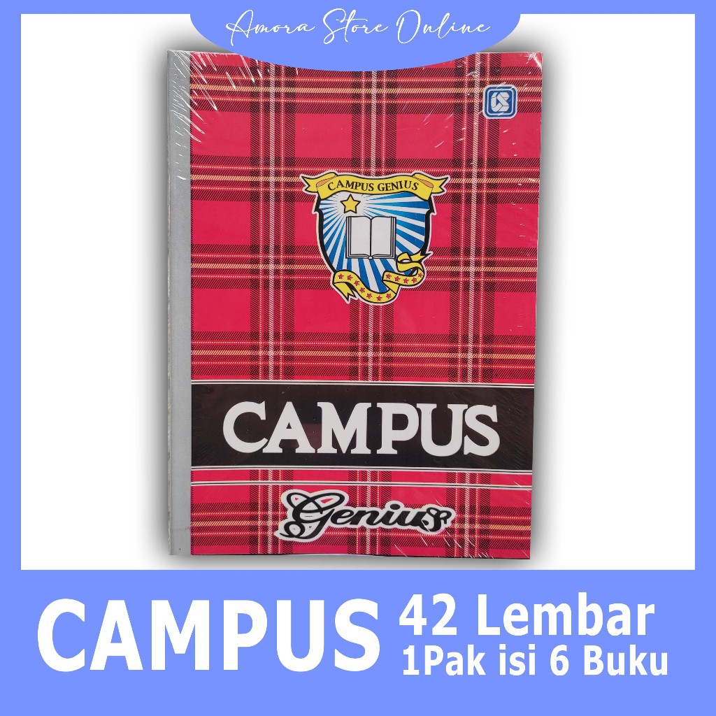 Genius CAMPUS Writing Book 42 Large CAMPUS Sheets 1 Pack (6pcs) Big ...