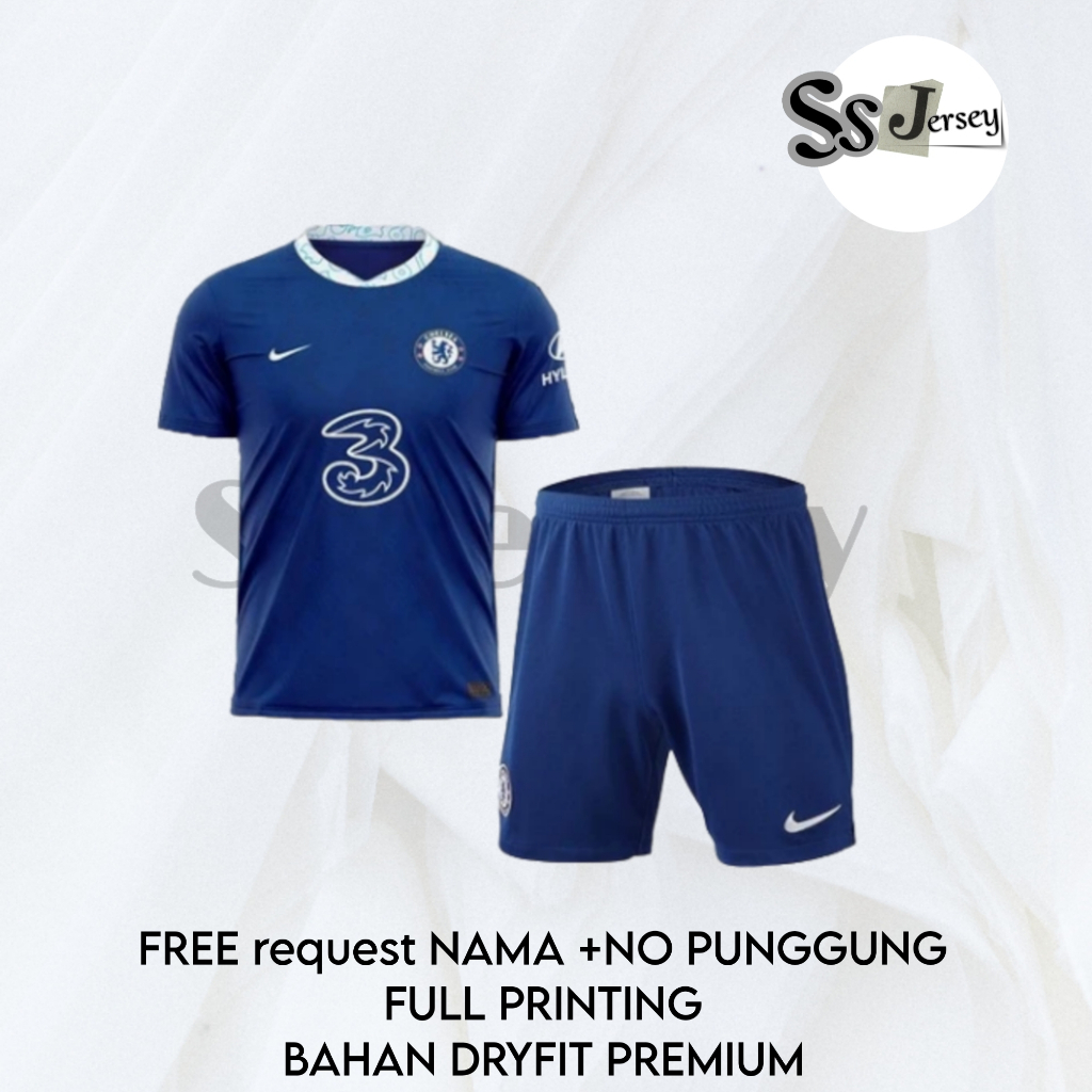 Jersey Chelsea Home 2022 2023 Full Printing (Free Request Name+NO Back ...
