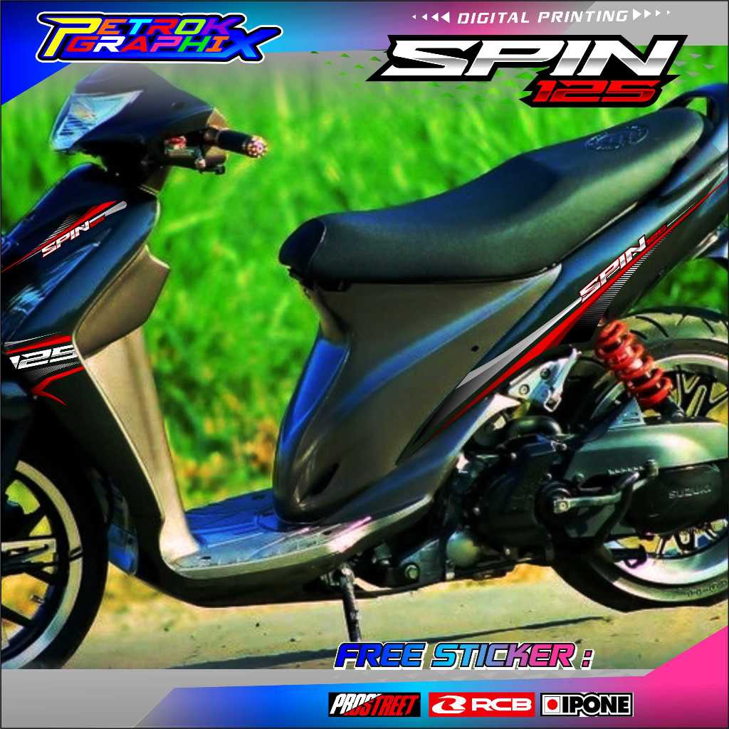 Suzuki SPIN 125 Motorcycle Variation STRIPING/STICKER LIST SUZUKI SPIN ...