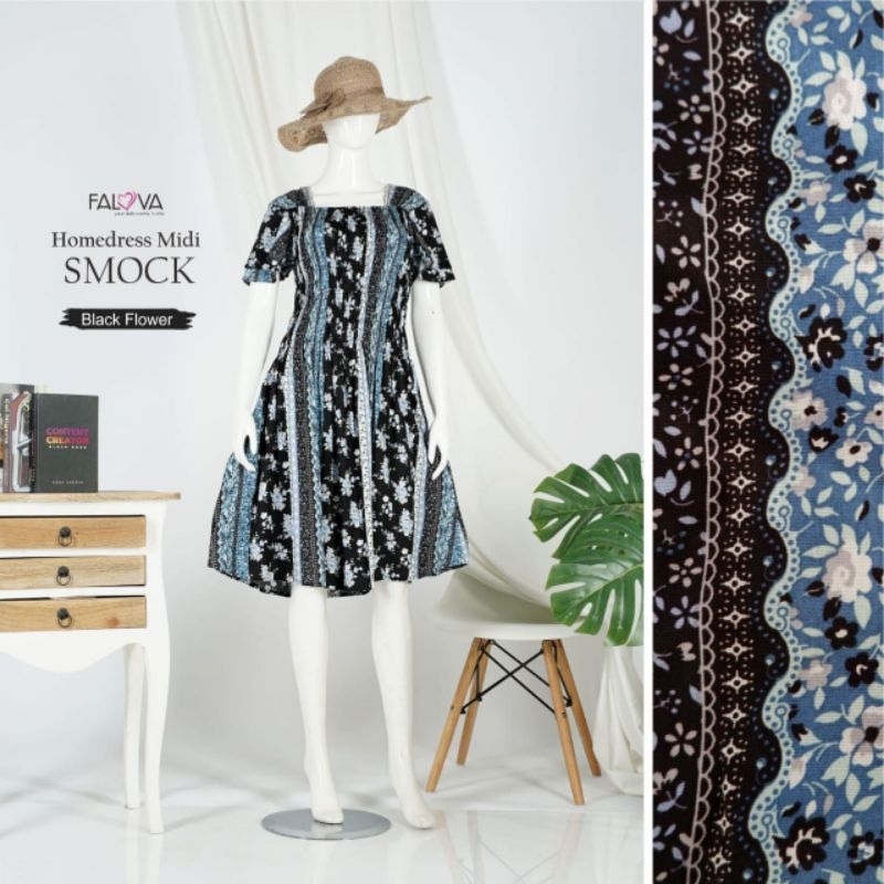 Homedress midi by falova (midi negligee) | Shopee Malaysia