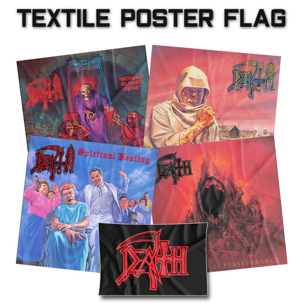 Death - Textile Flag / Band Flag / Fabric Poster | Shopee Malaysia